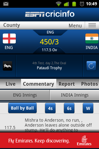 This, That and Cricket: Cricinfo Mobile App