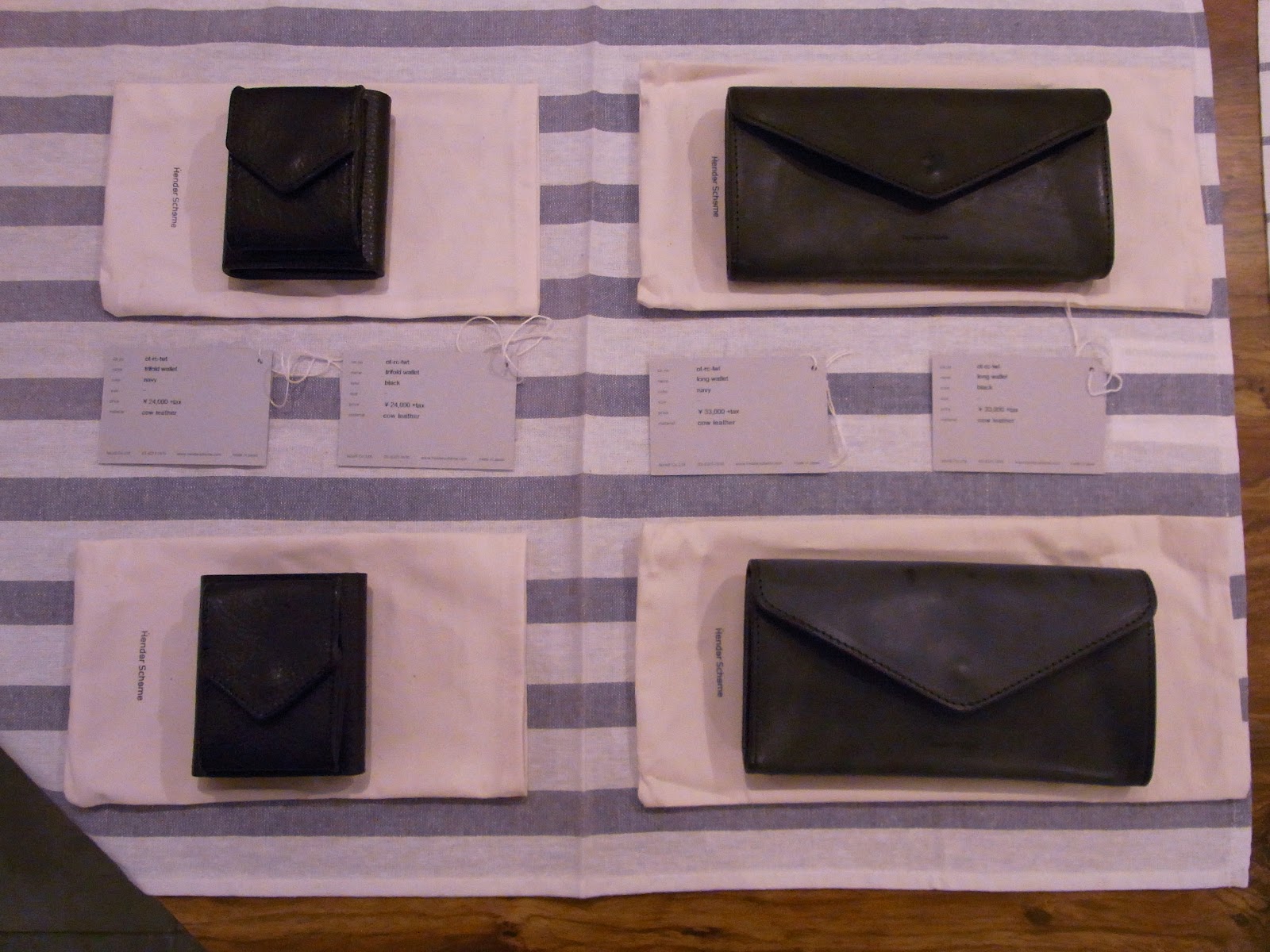 Figment List: Hender Scheme " trifold wallet " & " long wallet