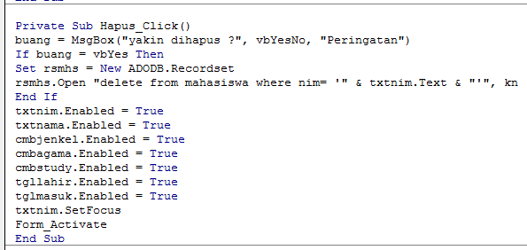 MEMBUAT CRUD VISUAL BASIC BAGIAN 4 - INFO KITA MEMBUAT CRUD VISUAL BASIC BAGIAN 4 - INFO KITA