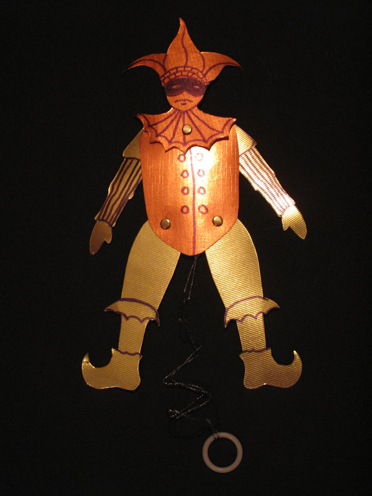 just create every day: paper jester tutorial