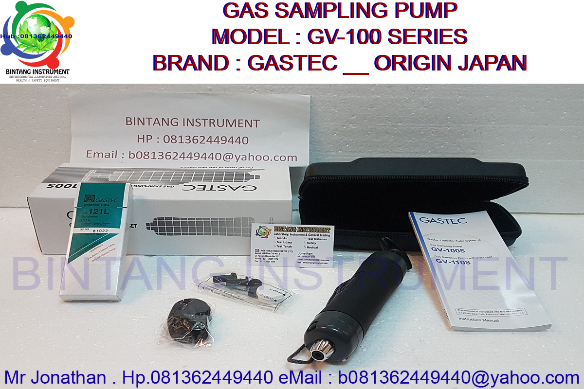 .: 081362449440 Jual GAS SAMPLING PUMP SET GV-100S Gastec , gas ...