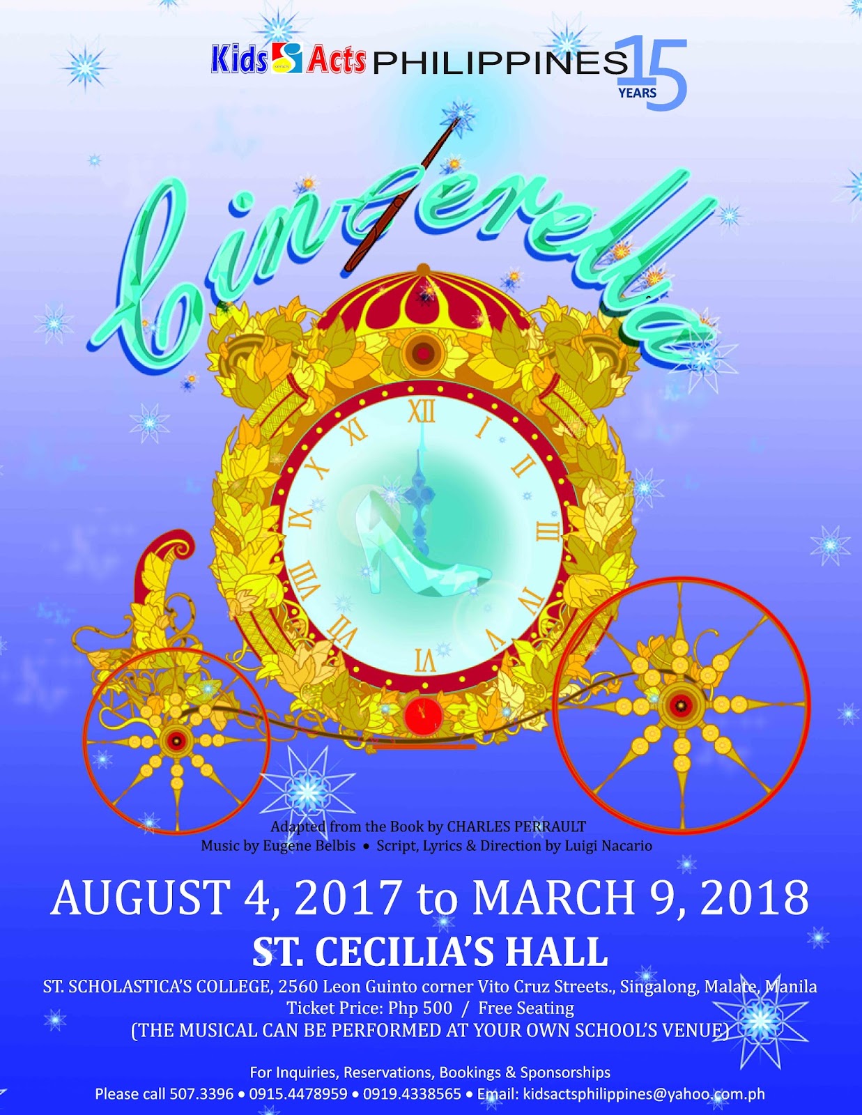 #TheaterPH - Cinderella by Kids Act Philippines Runs from August 4 to 6!
