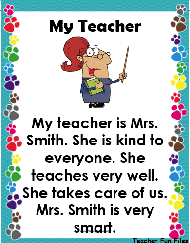 Teacher Fun Files: English Reading Passages with High Frequency Words