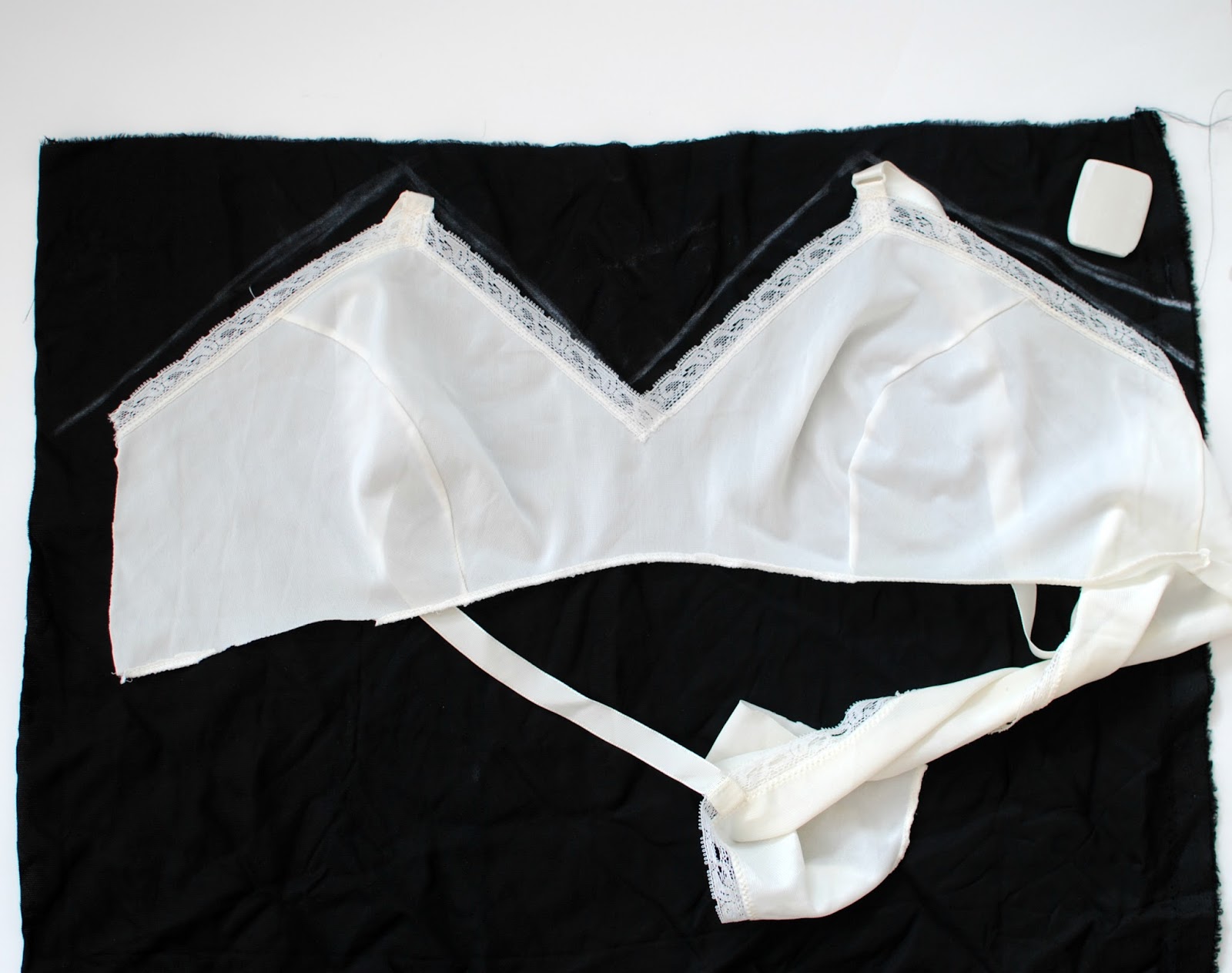 Trash To Couture: DIY Slip Dress with Lace