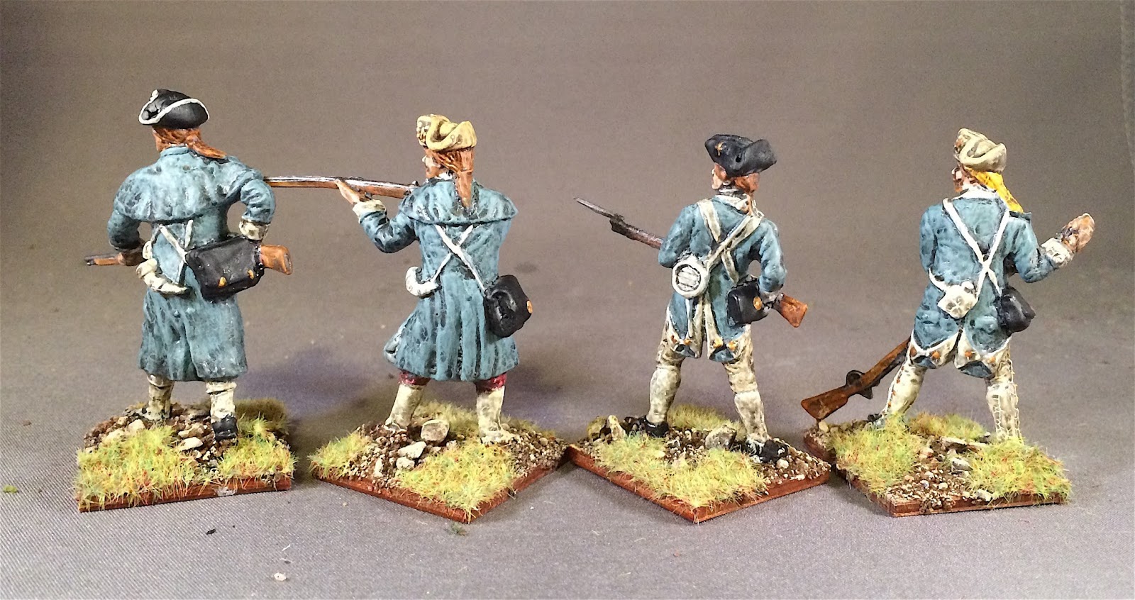 Bob's Miniature Wargaming Blog: More 54mm AWI Provincials