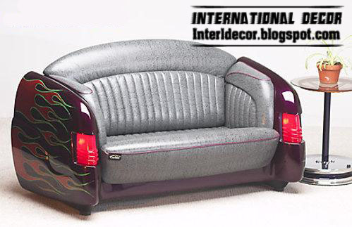 Cool leather Sofas in car form - Sofas car models, designs, colors