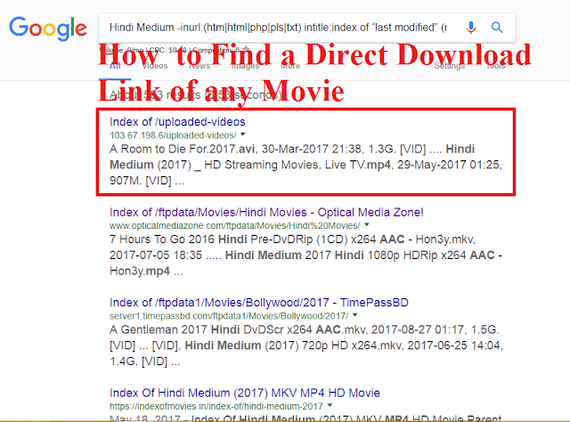 Instructions to Find Direct Download Link of Any Movie 2017 - AD Tech ...