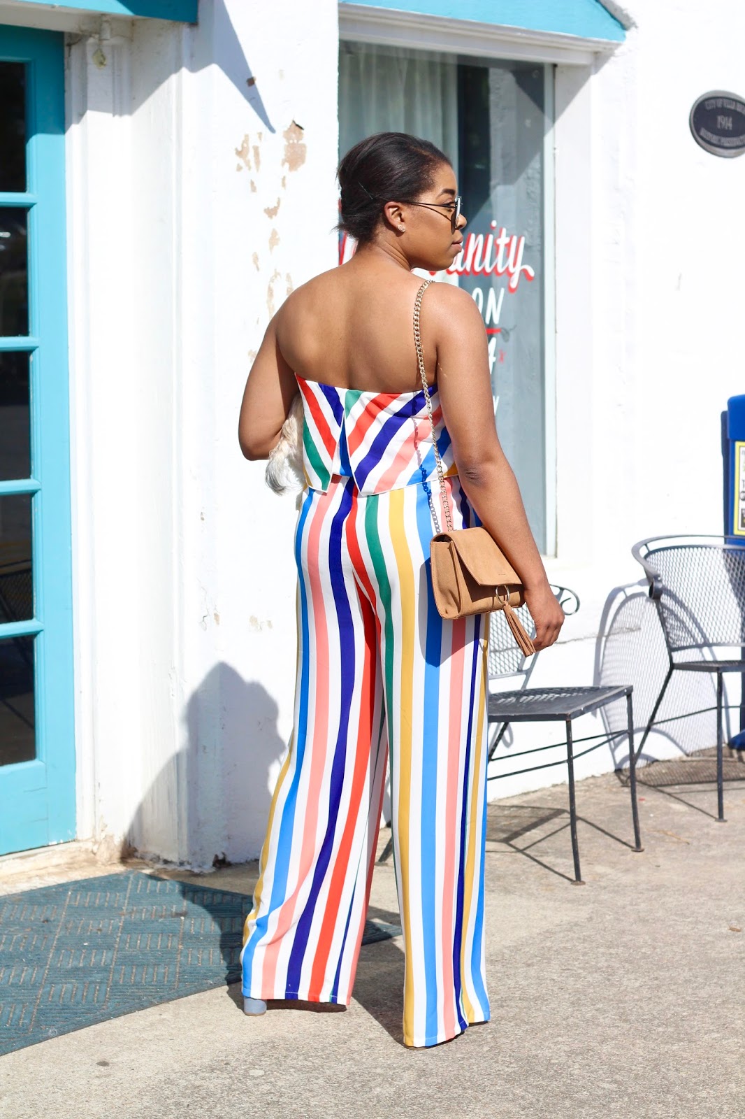 Rainbow Jumpsuit | The Savvy Singer