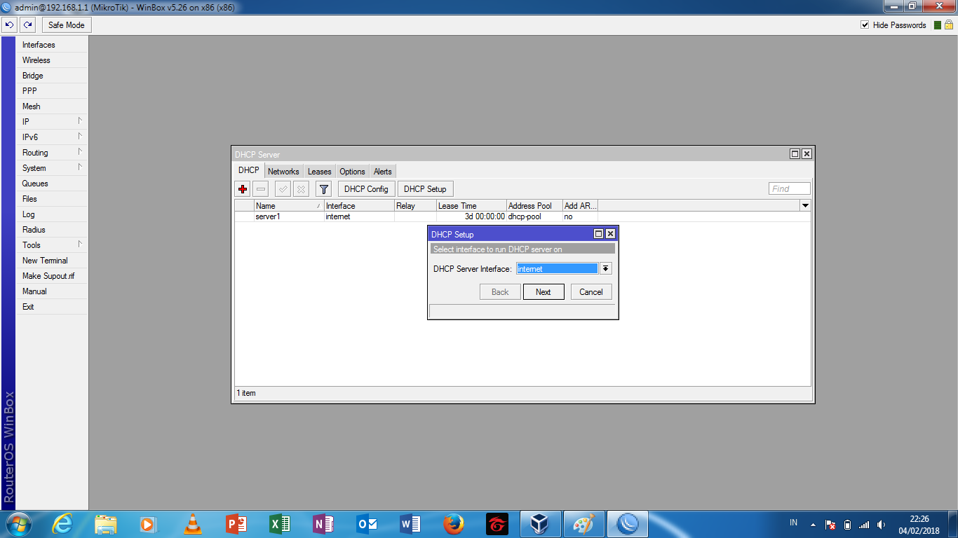 Konfigurasi DHCP di winbox - Belajar Komputer