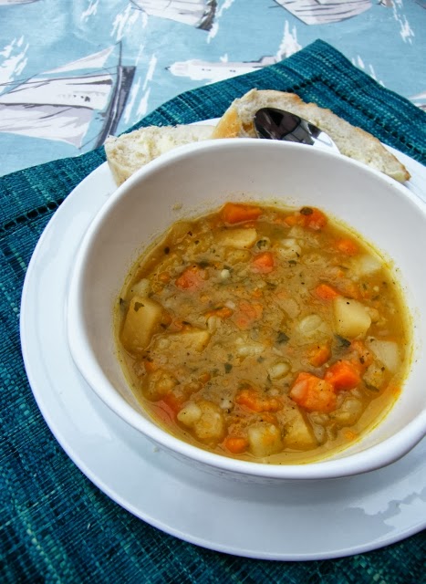Scottish Tattie, Neep and Carrot Soup - Tinned Tomatoes