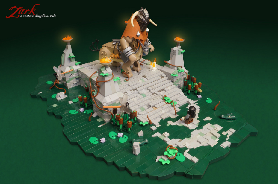 AnJ's Brick Blog: Moc Monday: Centaur in the Swamp