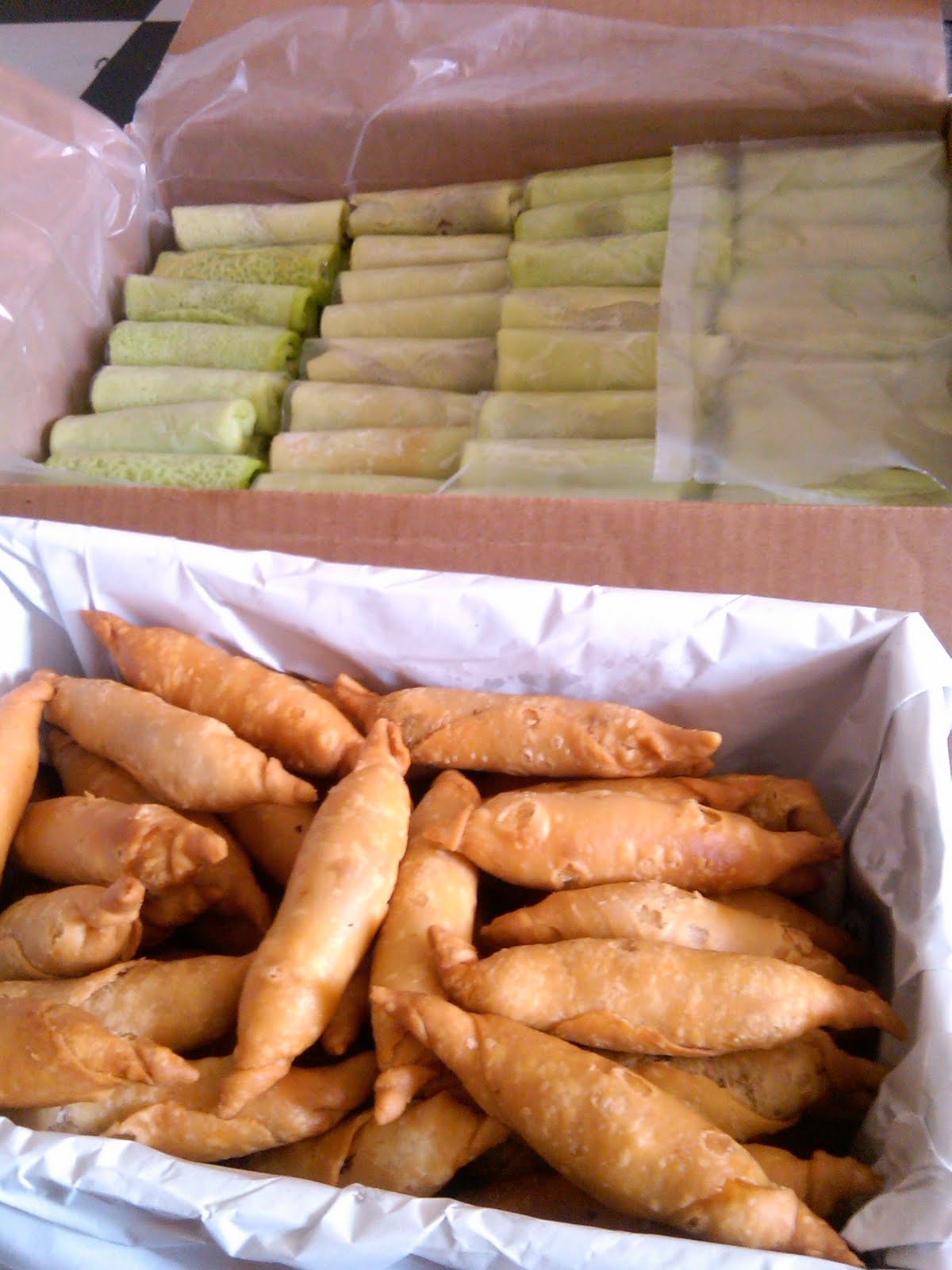 salju 💠 kuih : Kuih gulung dan sardin roll