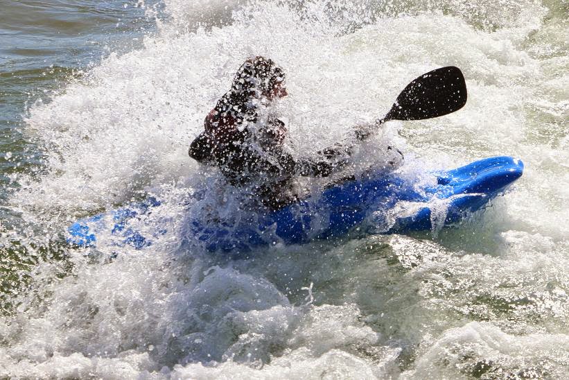 Michigan Exposures: A Kayak in the Waves