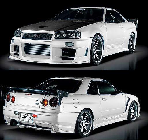 Midnight Garage Bodykit Centre: Nissan Skyline R34 Do Luck Bodykit