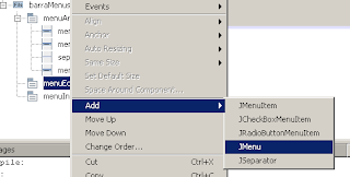 EJERCICIO JAVA: BARRA DE MENÚS EMERGENTES