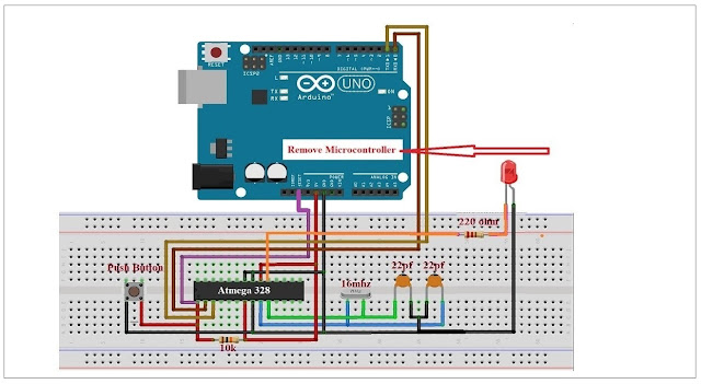 Make Arduino Uno On A Breadboard Using Atmega328 Microcontroller Srembeddedlab