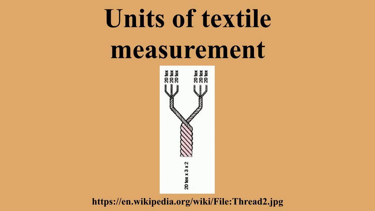 Units of textile measurement