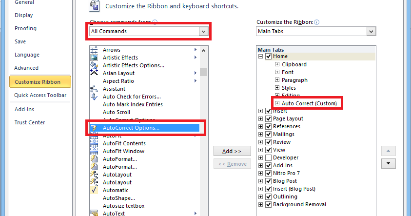 Menggunakan Auto Correct untuk mempermudah penulisan di MS Word 2010 ...
