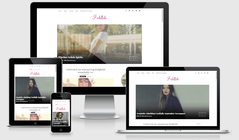 Fabish Responsive Clean&Modern Blogger Theme