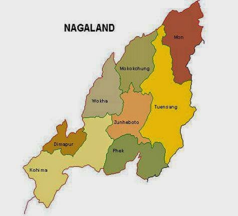 Naga photo blog: map of nagaland