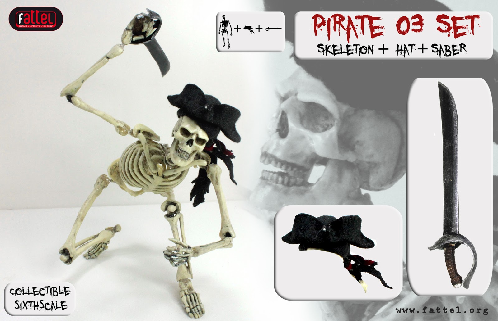 Action figure skeleton by Fattel