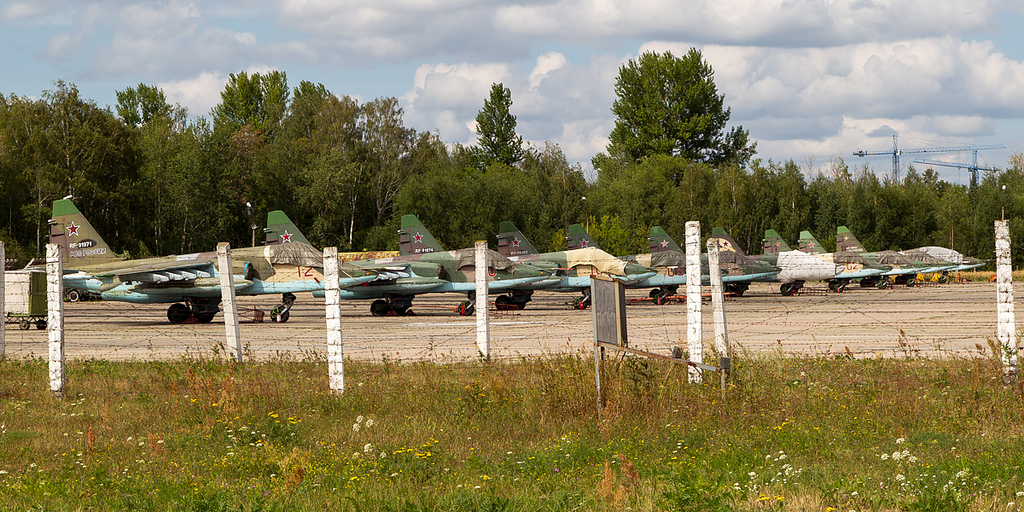 Mikoyan MiG And Sukhoi Jets @ Russian Chkalovskya Air Force Base ...