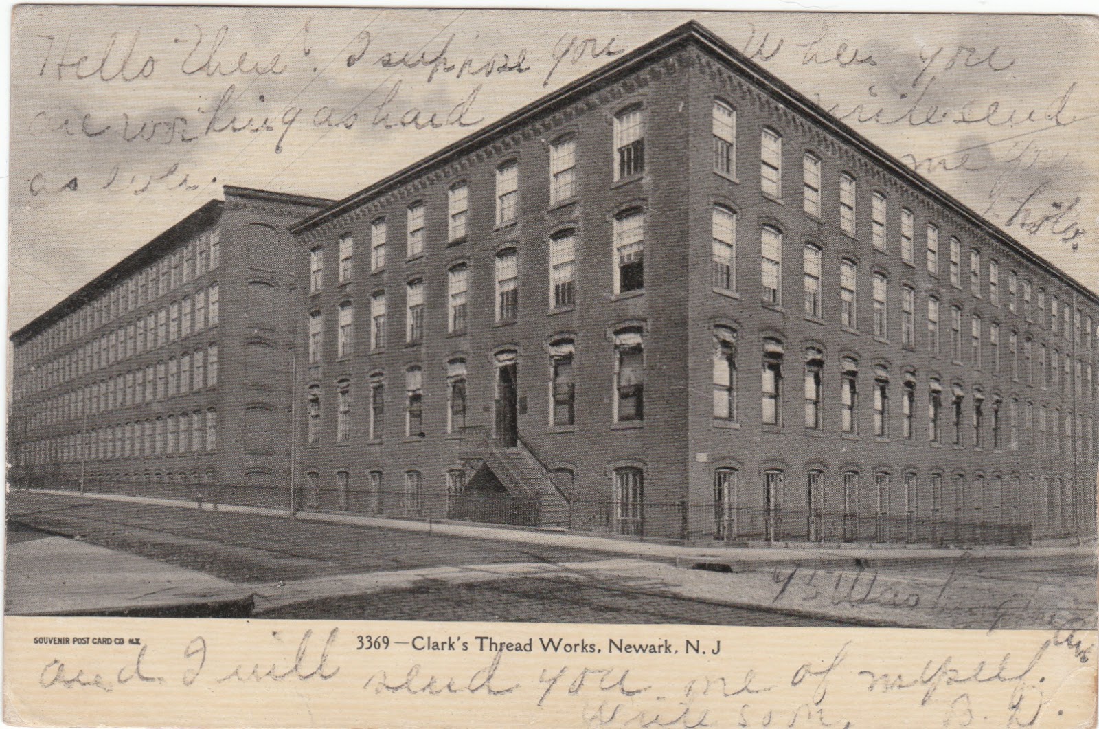 The Paper Collector: Clark's Thread Works, Newark, N.J. 1907
