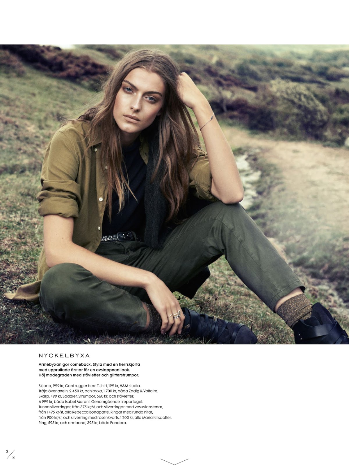 kamouflerad: lone praesto by honer akrawi for elle sweden september ...