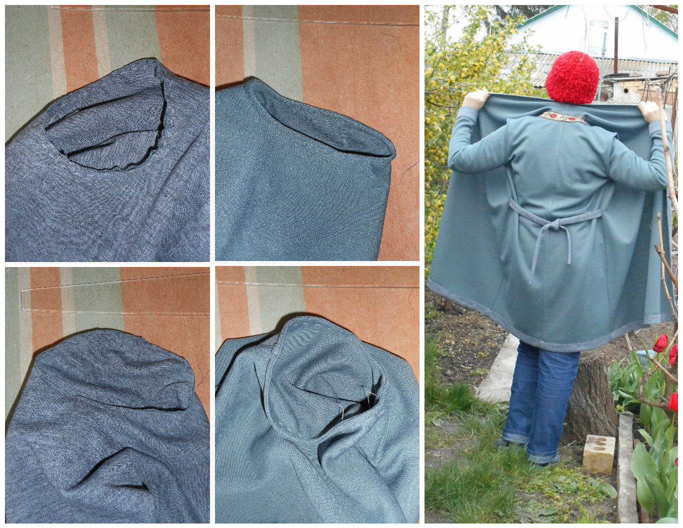 Witty, Pretty & Handy: One Unfastened Jacket for Two Grey Hues