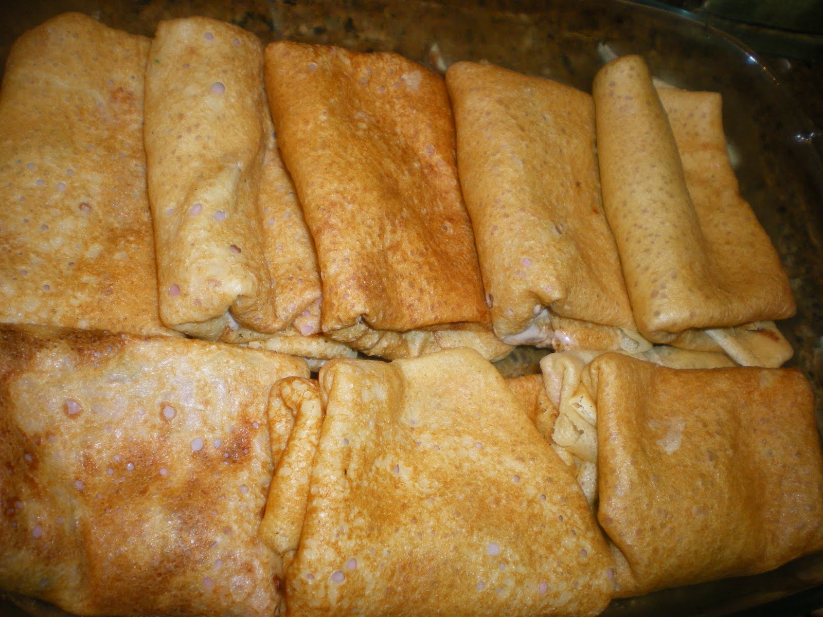 A culinária da Missy : Crêpes salgados recheados