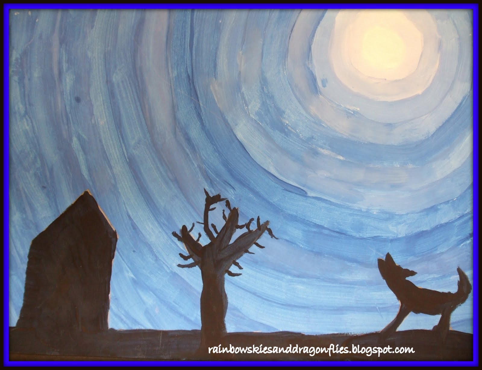 Rainbow Skies & Dragonflies: Monochromatic Skies - 5th Grade