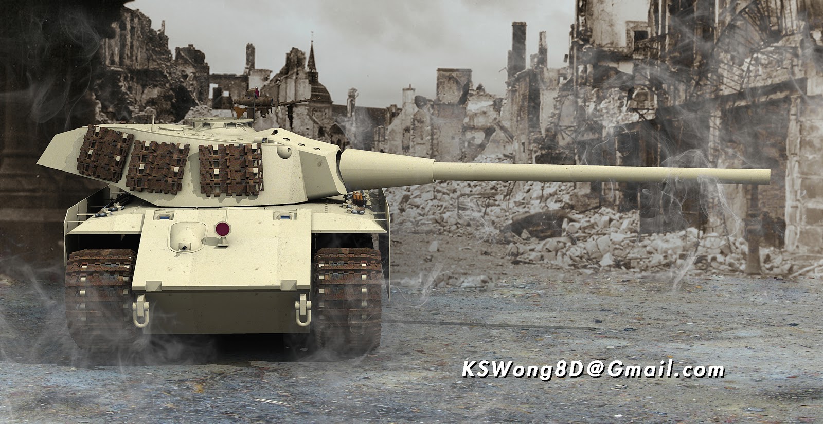 SketchUP Power 草圖力量: E79 (Paper tank 計劃戰車