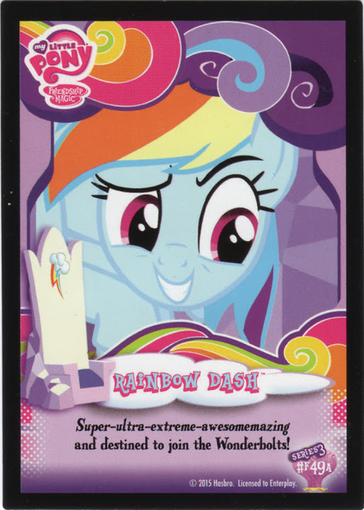 My Little Pony Rainbow Dash Series 3 Trading Card | MLP Merch
