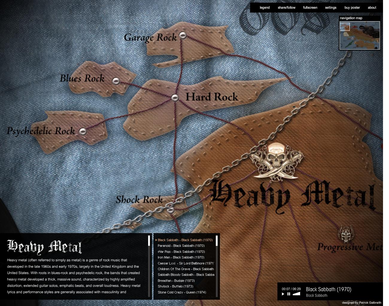 Somos Headbangers: Mapa de rock e metal