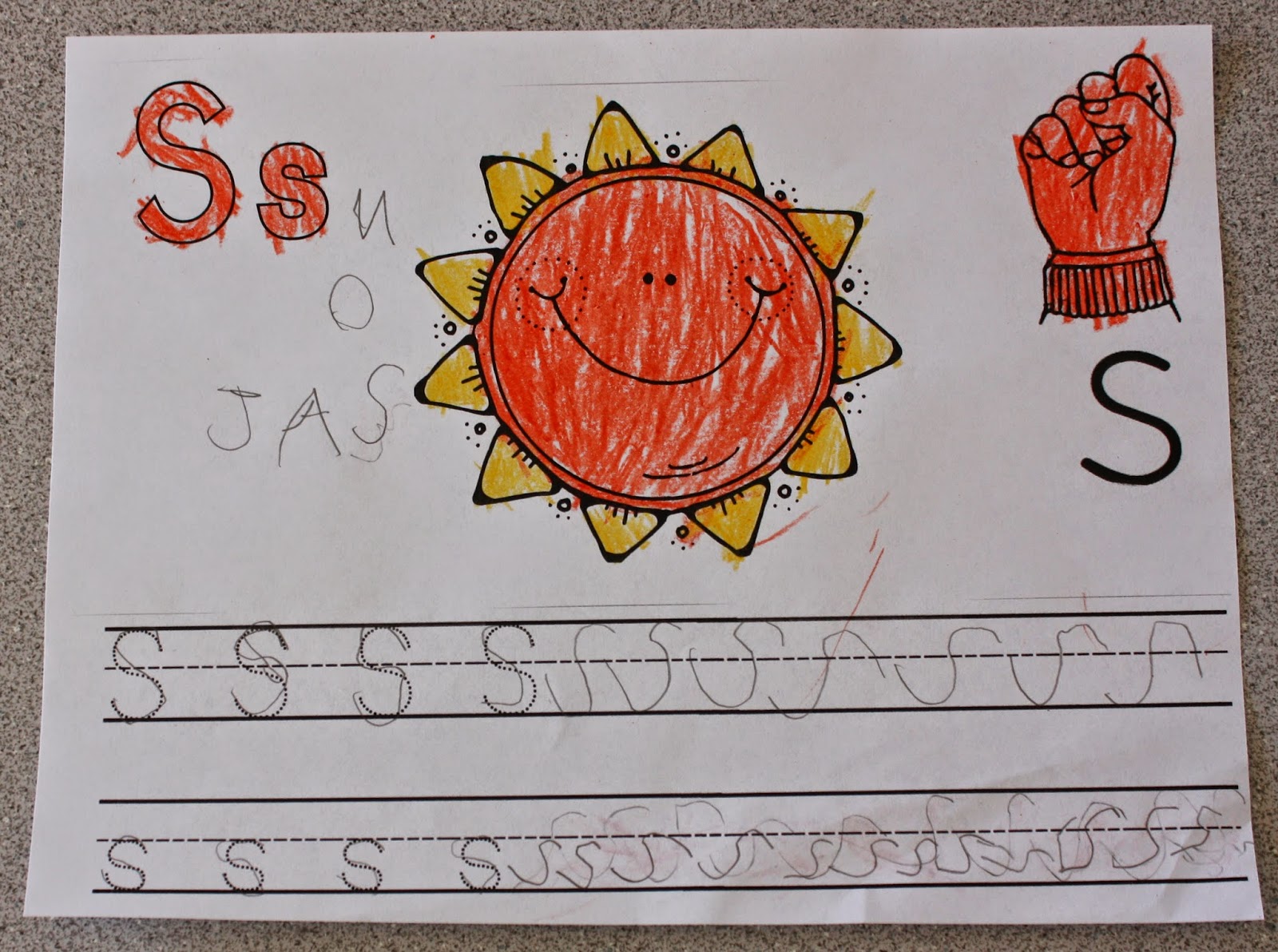 LMNO Preschool: Letter S Week/Number 8