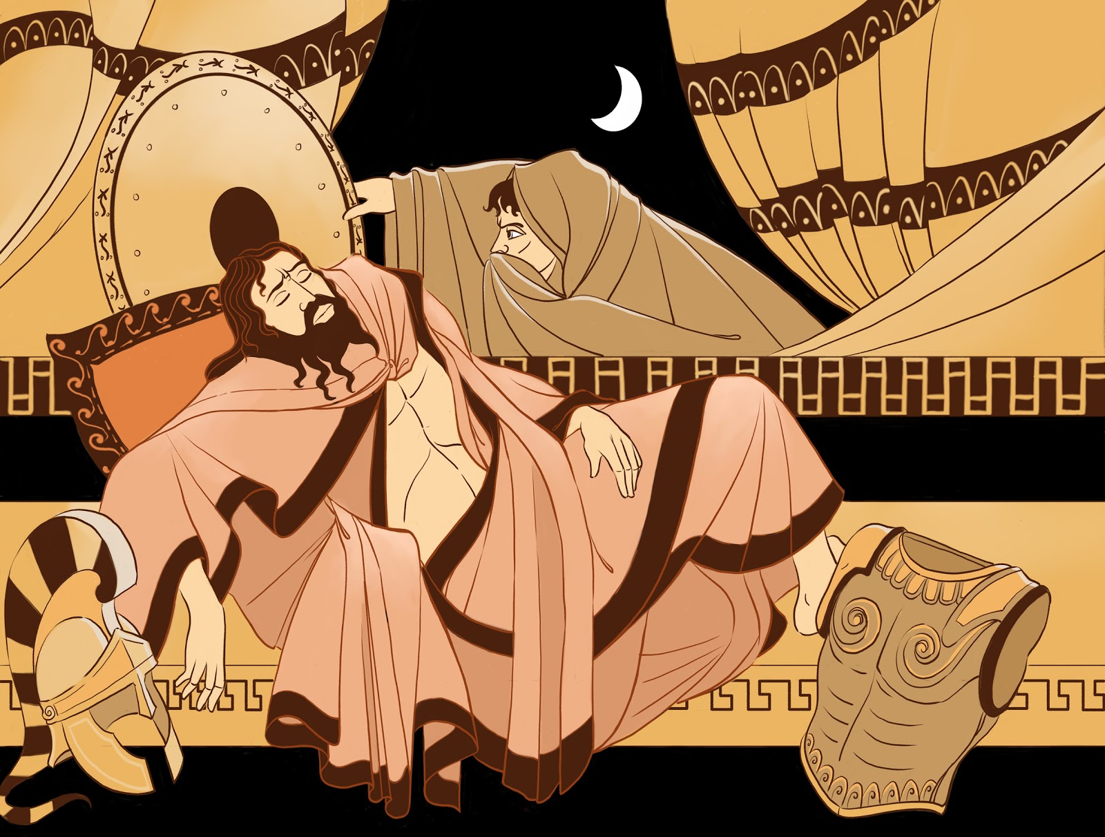 giulio peranzoni: ILIADE: Patroclo che ruba l'armatura di Achille