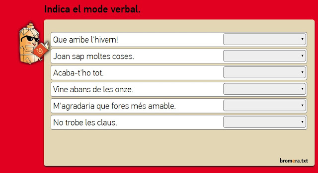 CINQUÉ B RABASSA: EL MODE VERBAL