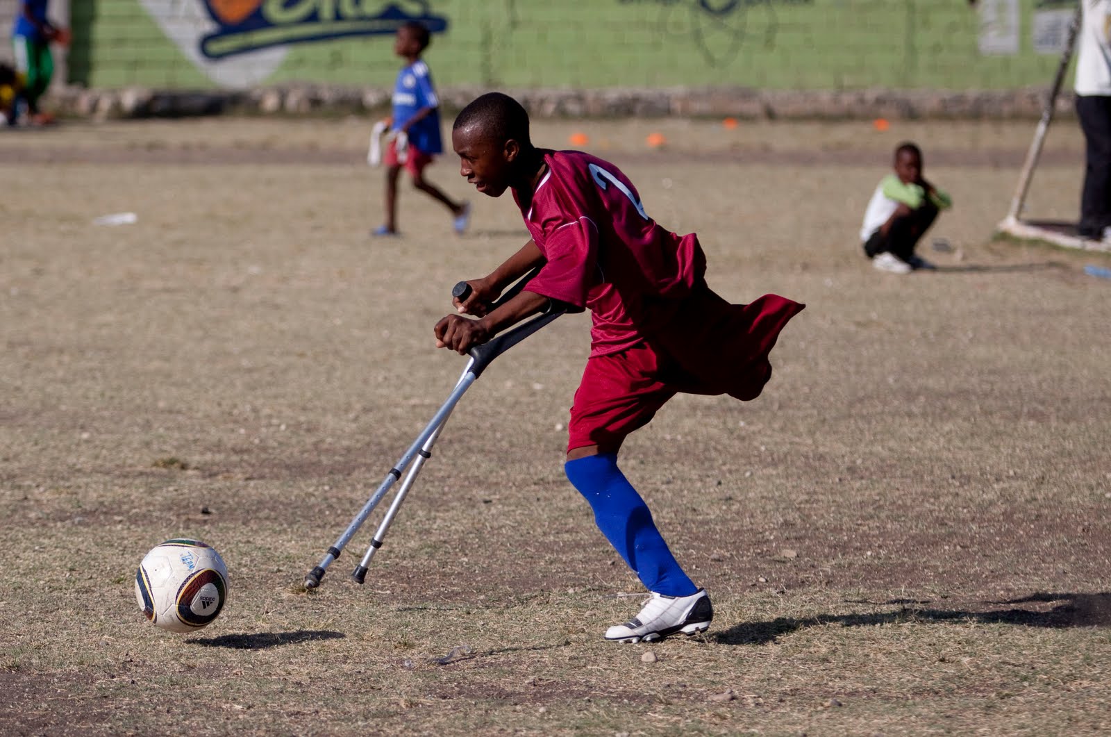 Photodocumentary by Les Stone: Disabled Football