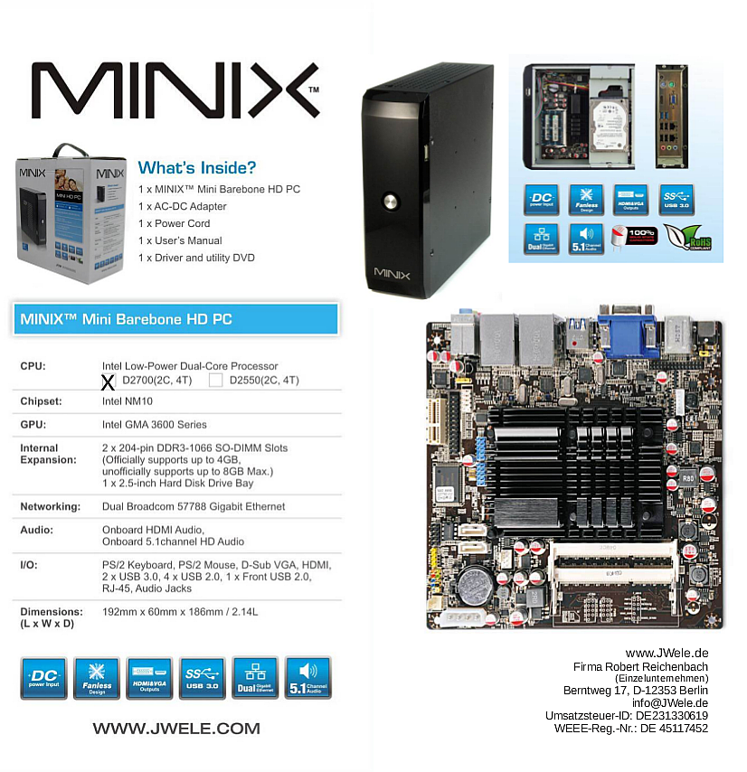 FanlessTech: MINIX MINI HD PC