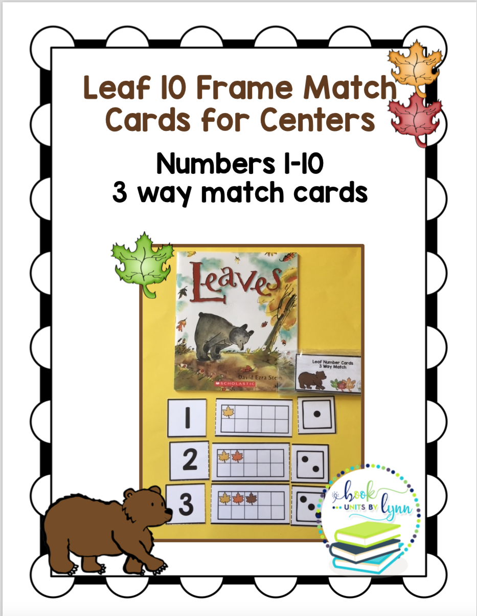 FREE LEAF 10 FRAME MATCH ~ Book Units by Lynn