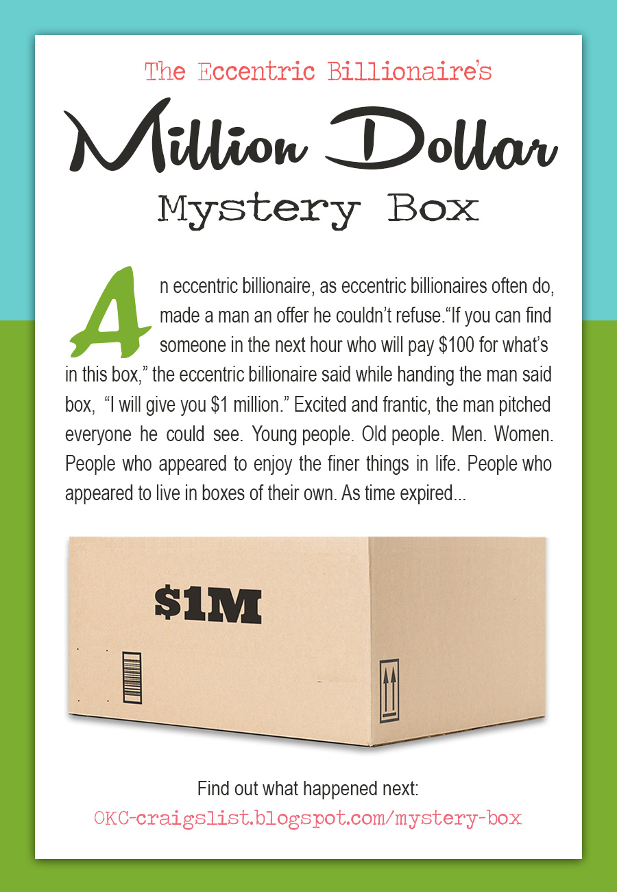 Do you have what it takes to win the Million Dollar Mystery Box ...