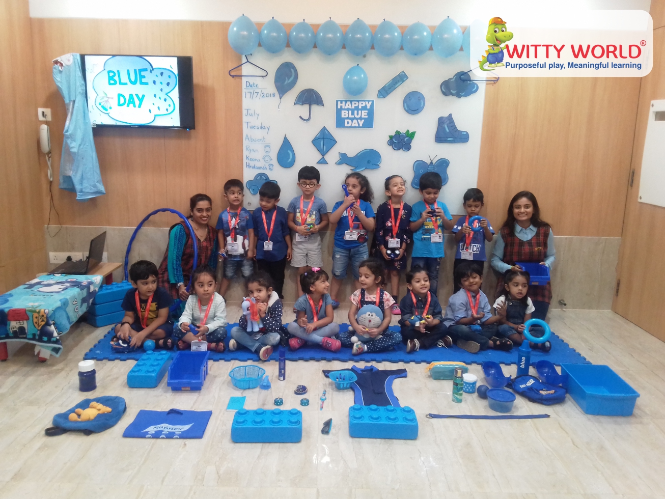 On the top of the World...: Blue Day Celebration by Nursery Section at ...