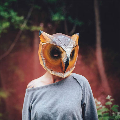 My Owl Barn: Geometric Paper Masks That You Can Make At Home