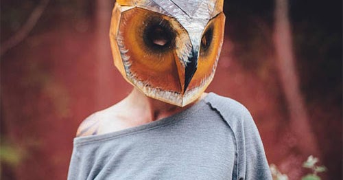 My Owl Barn: Geometric Paper Masks That You Can Make At Home