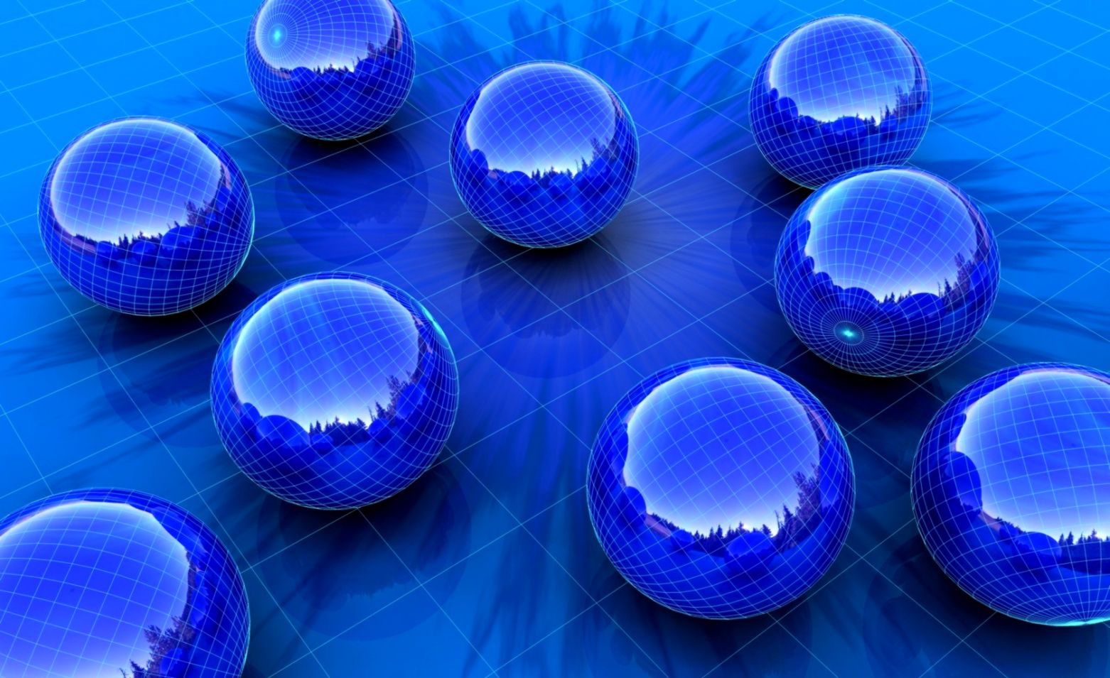 Abstract Blue Ball Wallpaper Hd Desktop | Amazing Wallpapers
