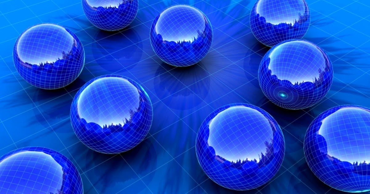 Abstract Blue Ball Wallpaper Hd Desktop | Amazing Wallpapers