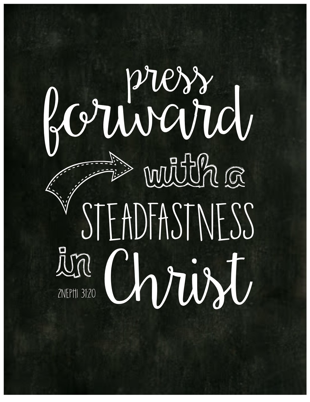 Be Steadfast....2016 Mutual Theme Printable