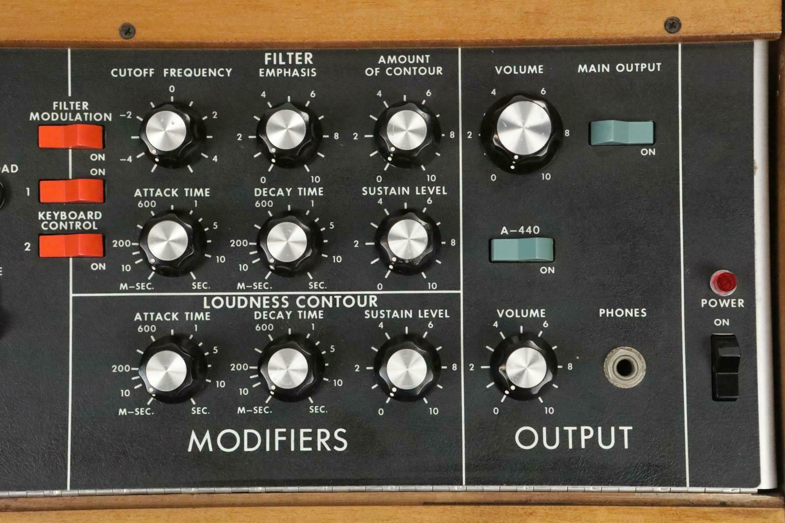 MATRIXSYNTH: Vintage Moog Minimoog Model D Keyboard Synthesizer SN 8633