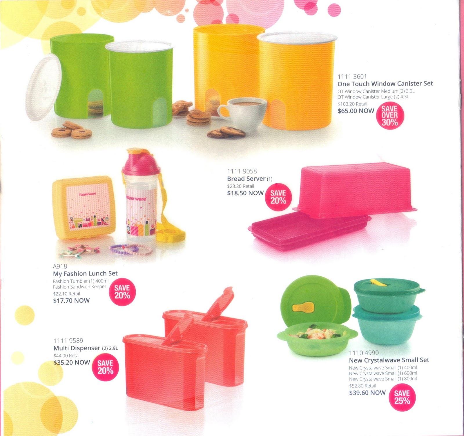 Tupperware Special from July 2007 onwards: Extravagant Holidays
