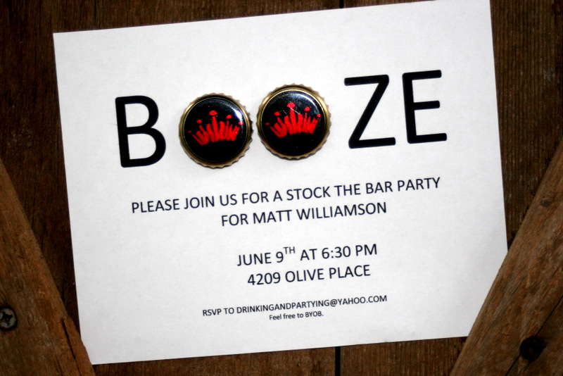 Greene Acres Hobby Farm: Stock the Bar Party Invitation